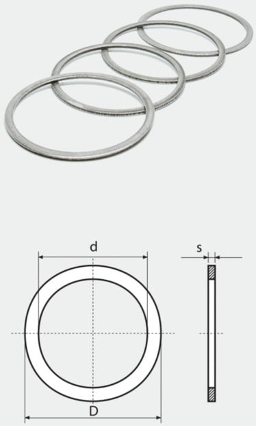 Shims washer PS 10X16X0.15 DIN 988 Staal